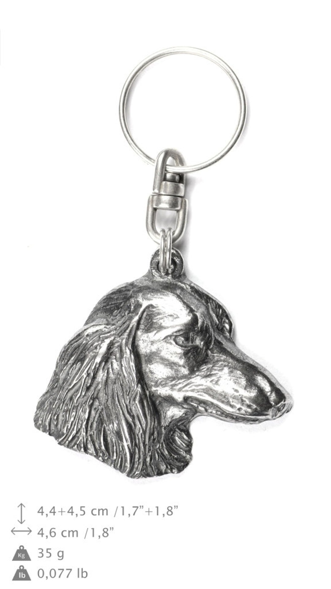 NEW, Teckel, Dachshund Longhaired, Dog Keyring, Key Holder, Limited ...