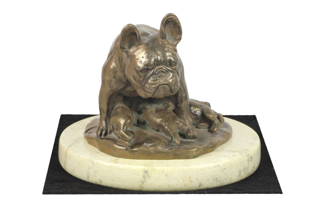French Bulldog , Dog Sand Marble Base Statue, Limited Edition, Artdog ...