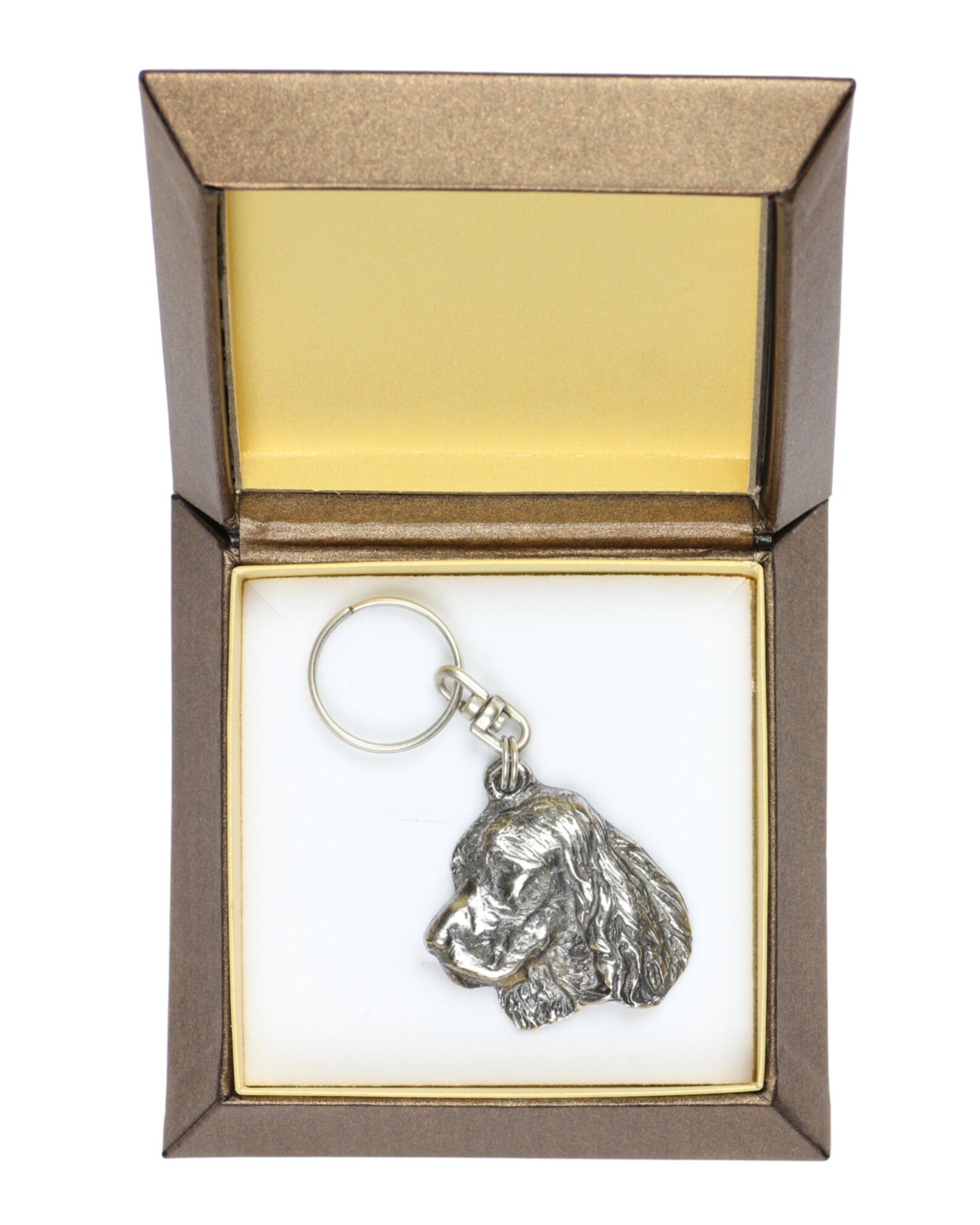 NEW Springer Spaniel dog keyring key holder in casket | Etsy