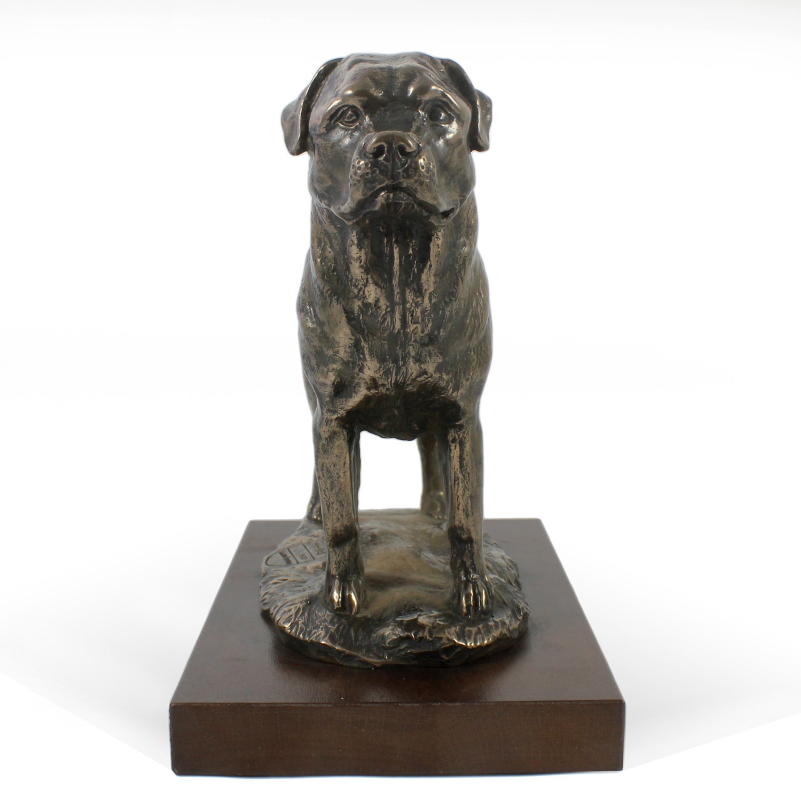 Rottweiler With Tail Dog Wooden Base Statue Limited Edition | Etsy