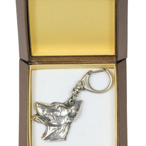 NEW, Doberman Pinscher, Dog Keyring, Key Holder, in Casket, Limited ...