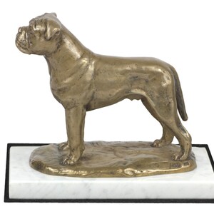 Bullmastiff, Dog White Marble Base Statue, Limited Edition, Artdog ...