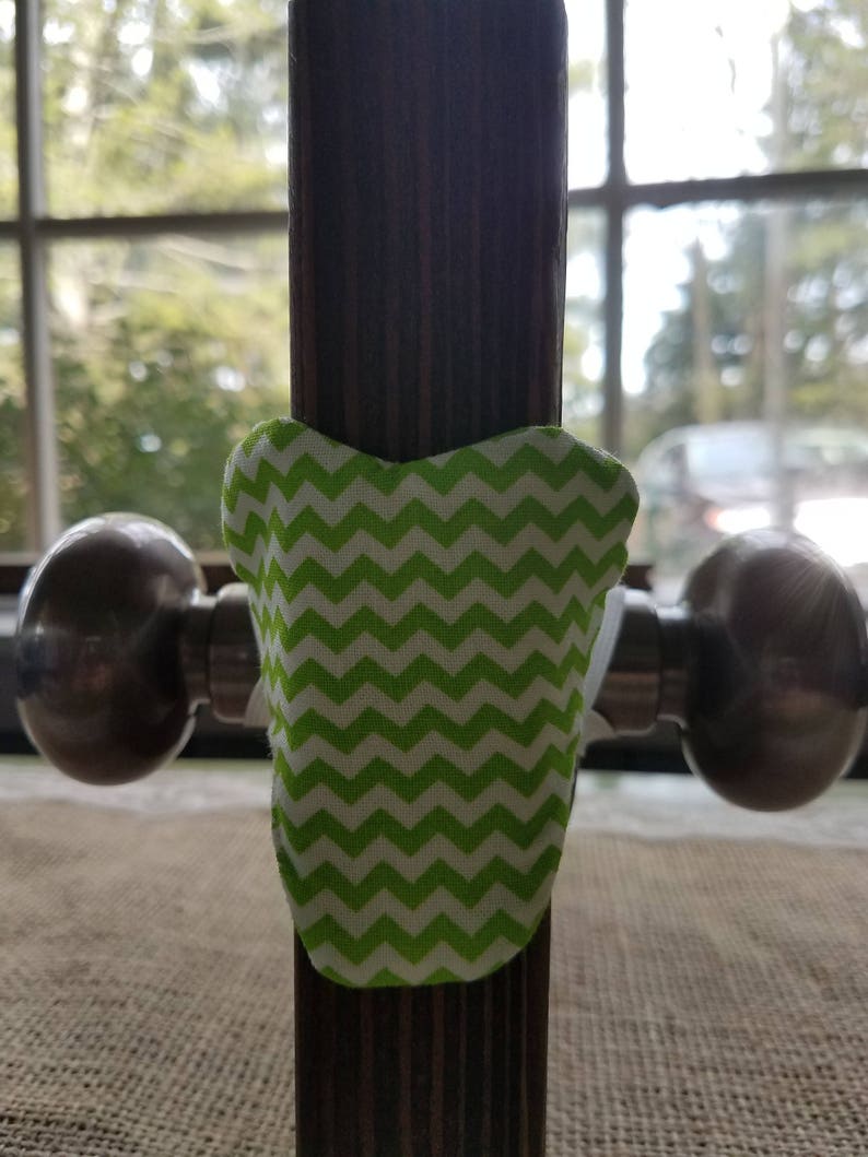 Nursery Door Muffler Lime Green Chevron | Etsy