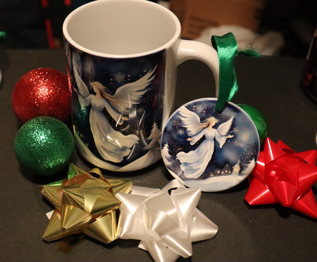 Angel Mug and Ornament Combo - Etsy