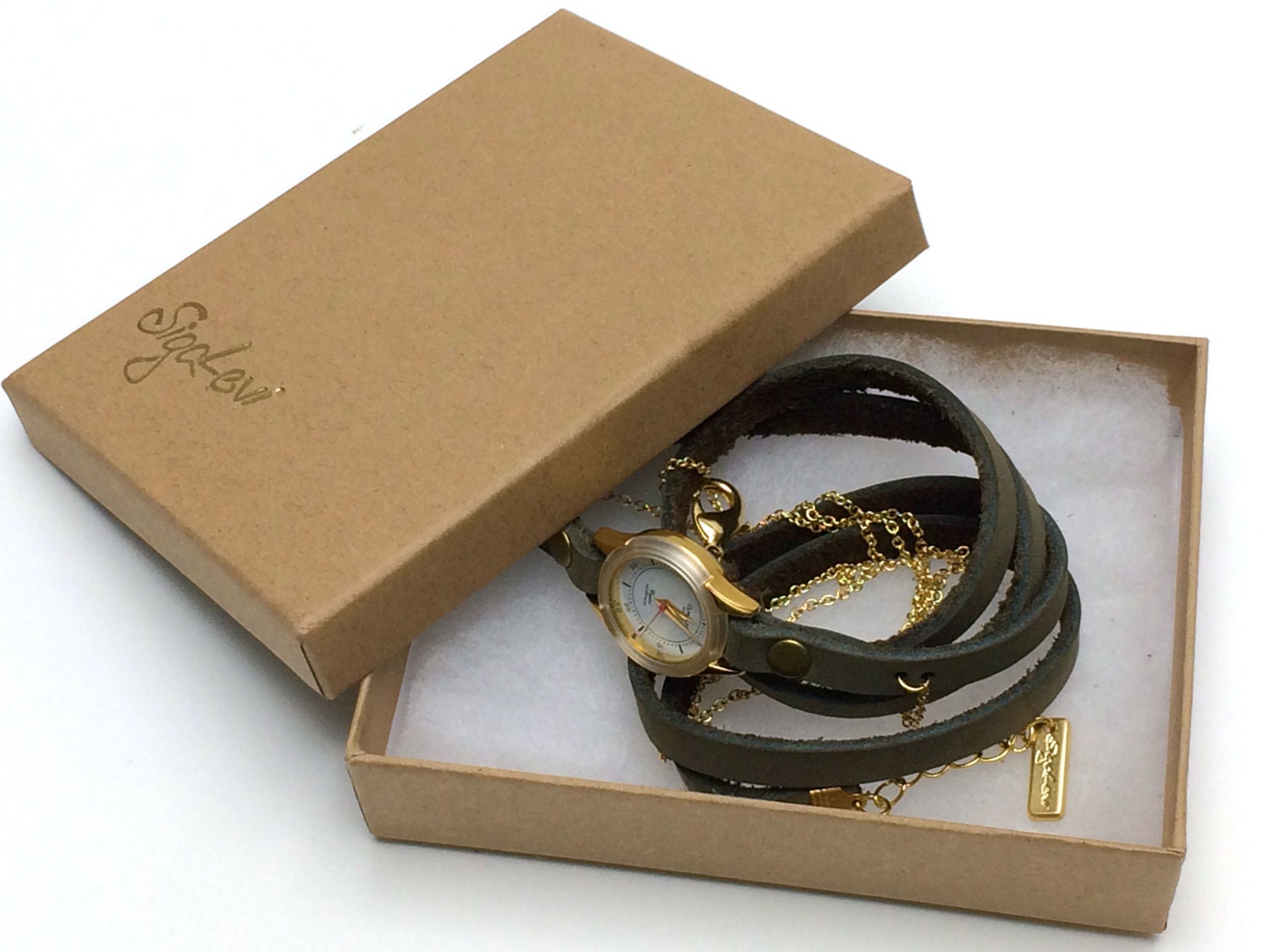 Olive Green Women's Wrap Watch-watch-women Watches-wrap Watch-unique ...