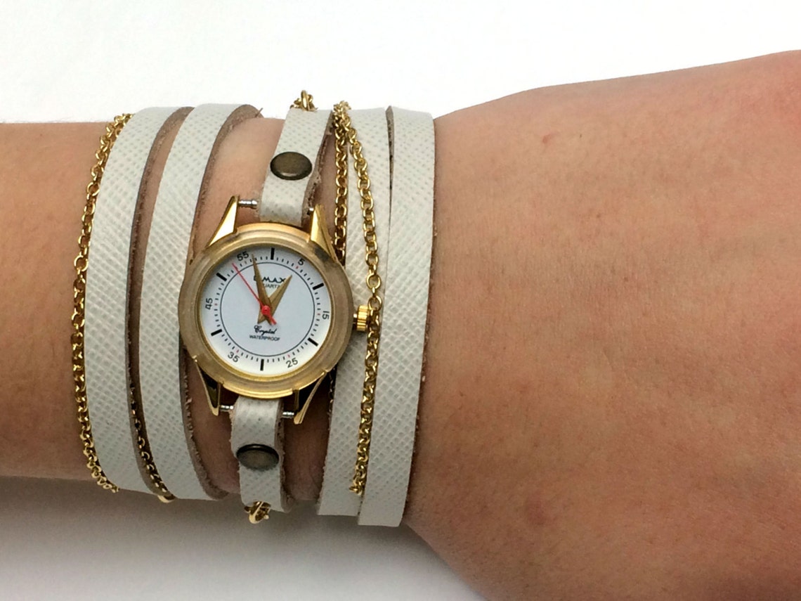 Cream Tone Wrap Watch-women Watches-watches-wrap Watch-unique - Etsy