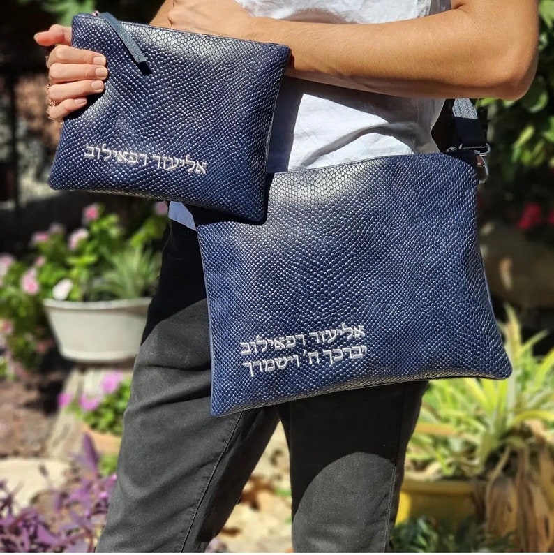 Leather Tallit-tzitzit-tefillin-tassel Bag-teffillin Bag-exclusive ...