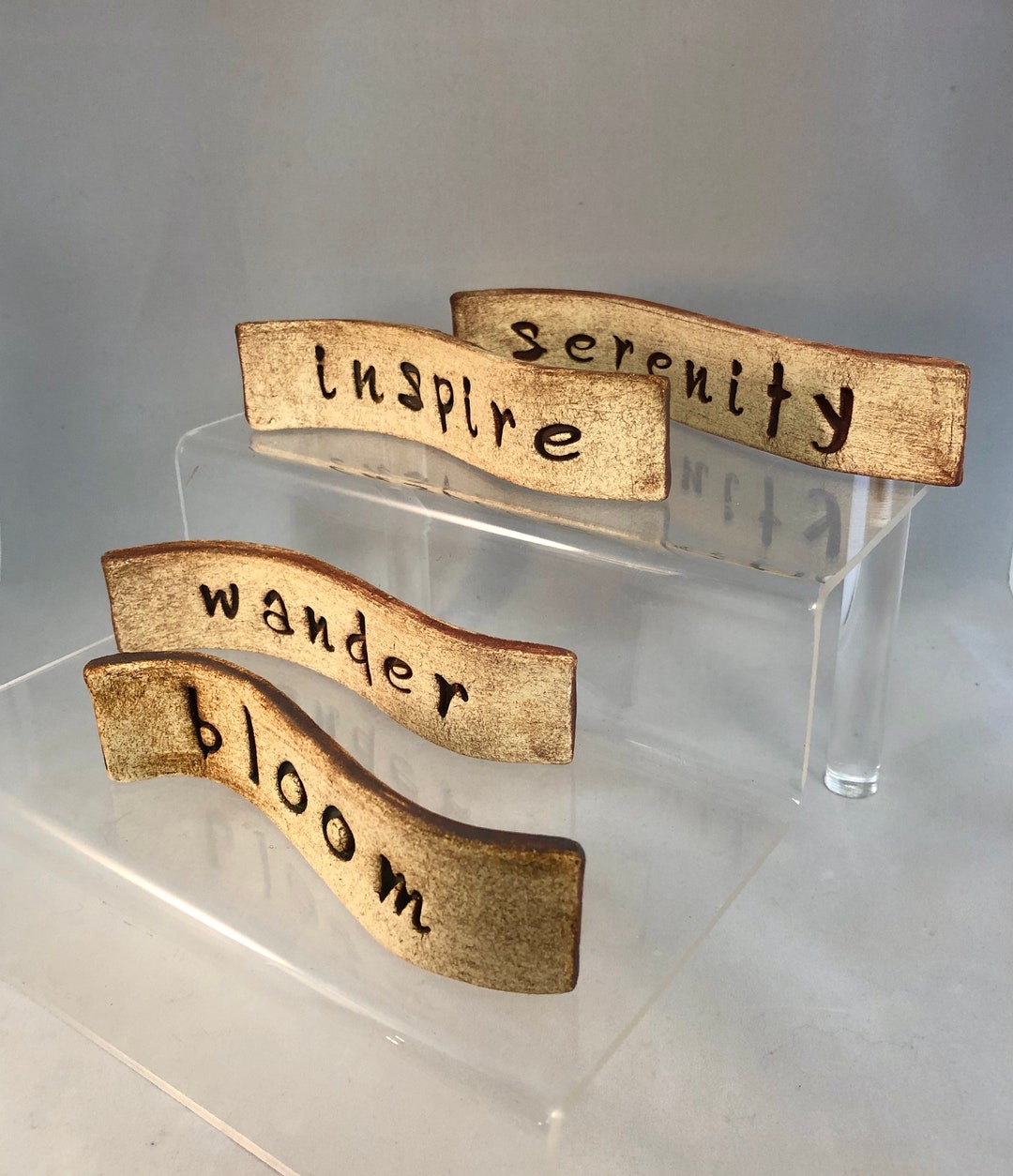 Ceramic Word Desk Signs Small Size - Etsy
