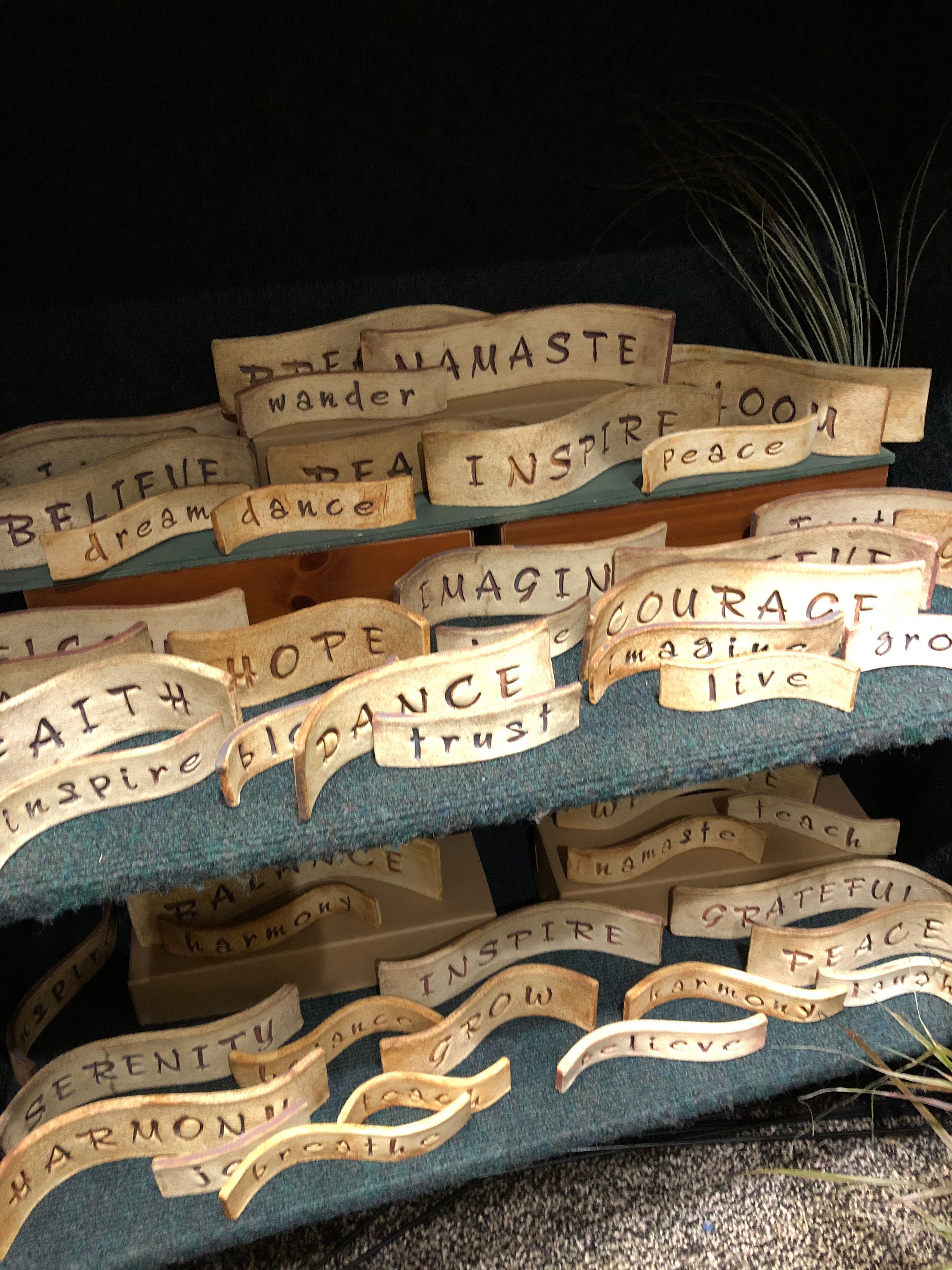 Ceramic Word Desk Signs Large Size - Etsy