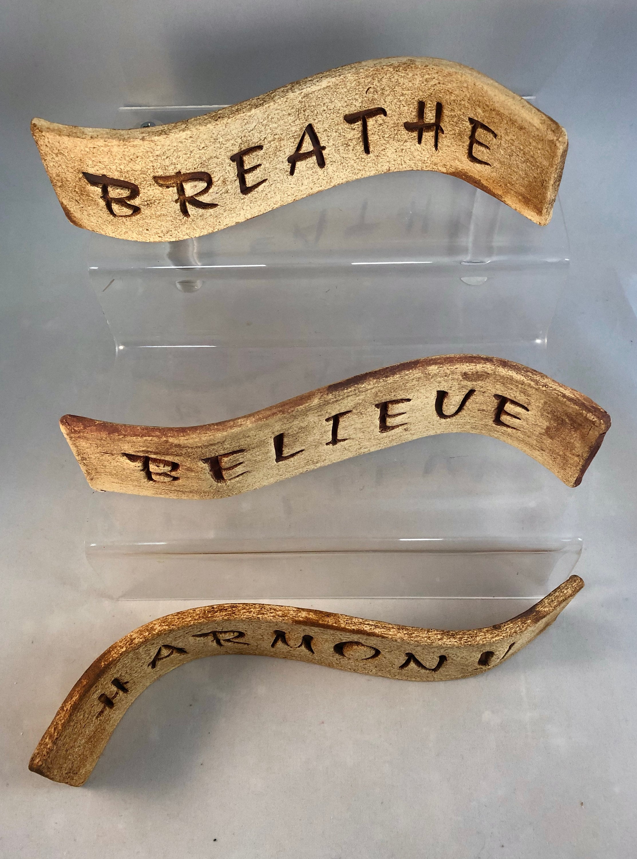 Ceramic Word Desk Signs Large Size | Etsy