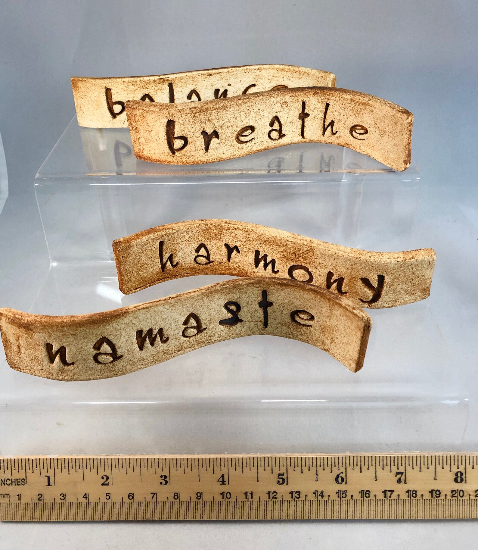 Ceramic Word Desk Signs Small Size - Etsy