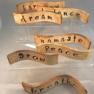 Ceramic Word Desk Signs Small Size - Etsy