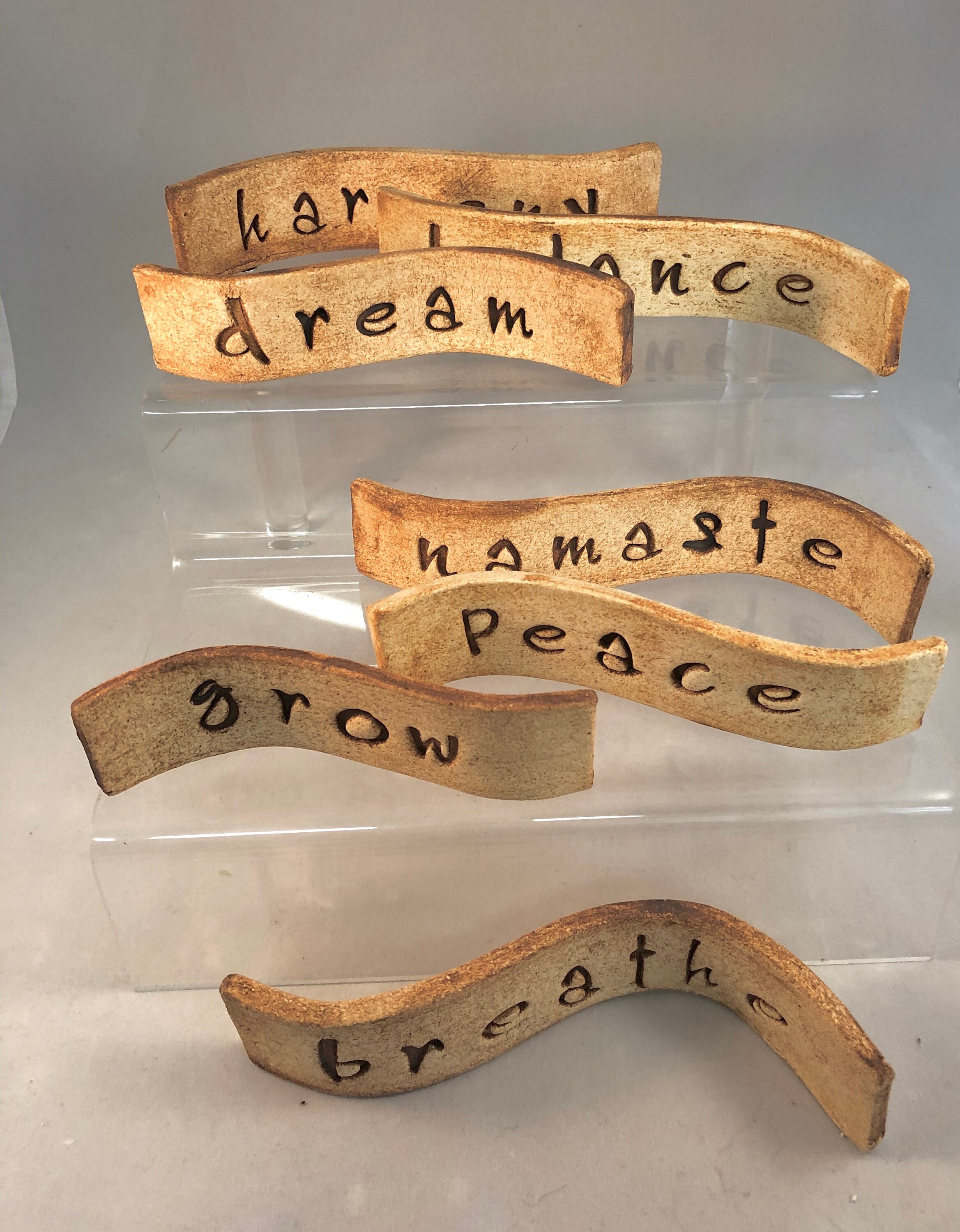 Ceramic Word Desk Signs Small Size - Etsy