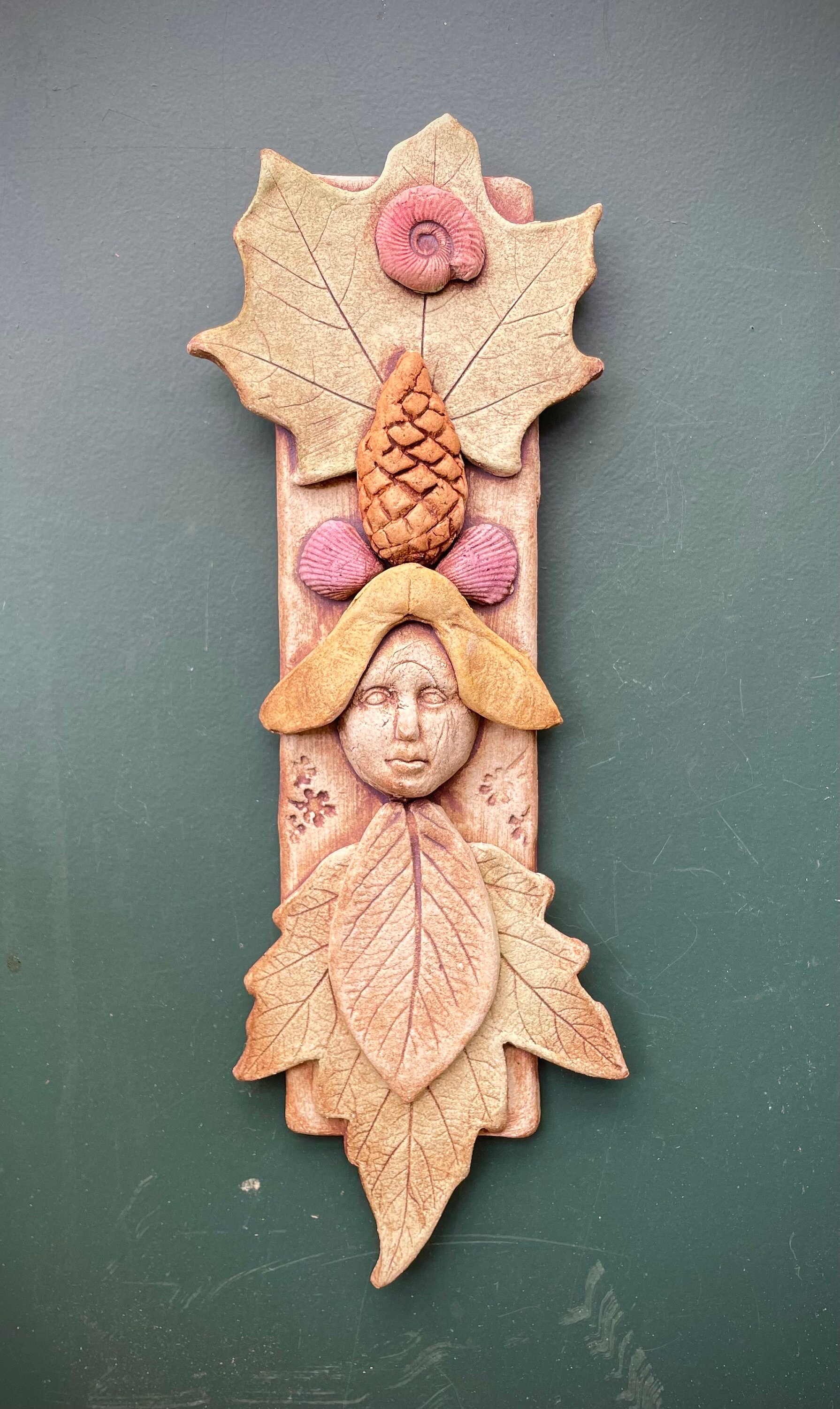 Ceramic Earth and Ocean Garden Plaque - Etsy