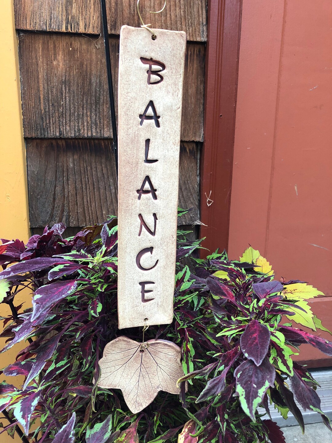 Hanging Ceramic Balance Sign - Etsy