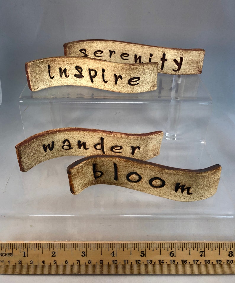 Ceramic Word Desk Signs Small Size - Etsy