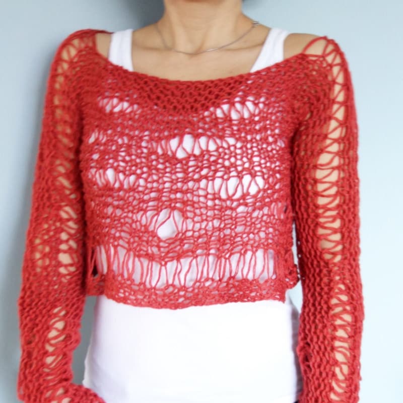 Shredded Sweater - Etsy