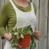 Crochet PATTERN Rosemary Pinafore Apron/ Linen Minimalist Tunic/ Rustic ...