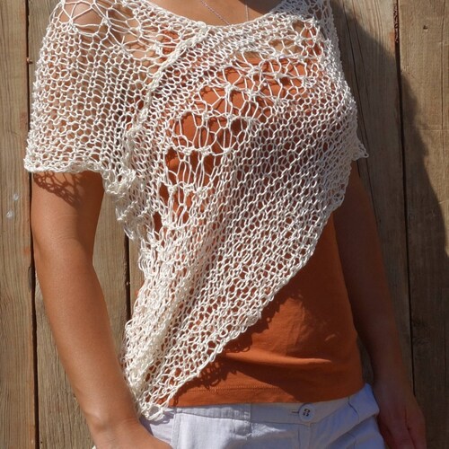 Knitting PATTERN Positano Top/loose Knit Boho Sweater/ Laced | Etsy Knitting PATTERN Positano Top/loose Knit Boho Sweater/ Laced | Etsy