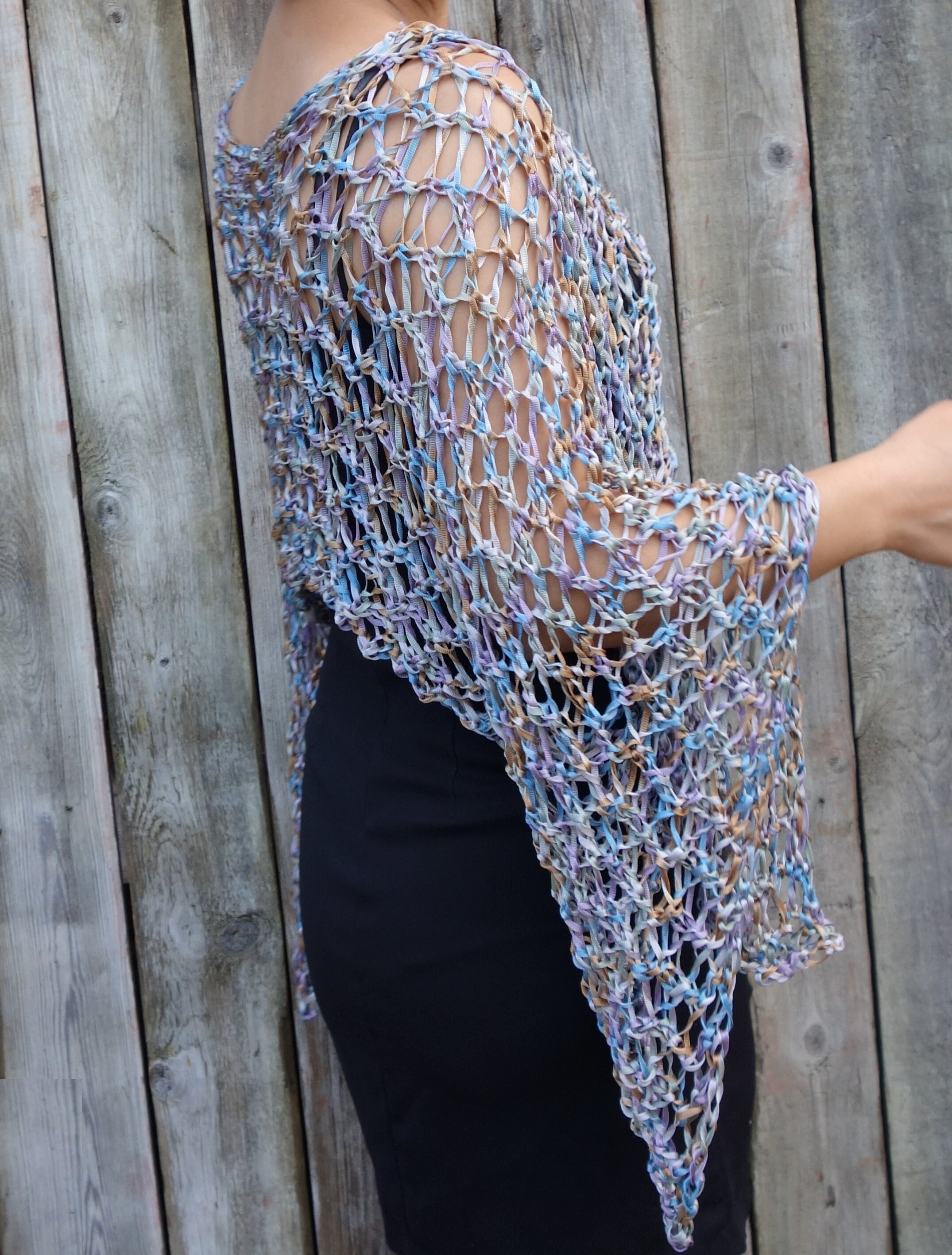 Knitting PATTERN: Truro Beach Cover up - Loose Knit Summer Sweater (PDF ...