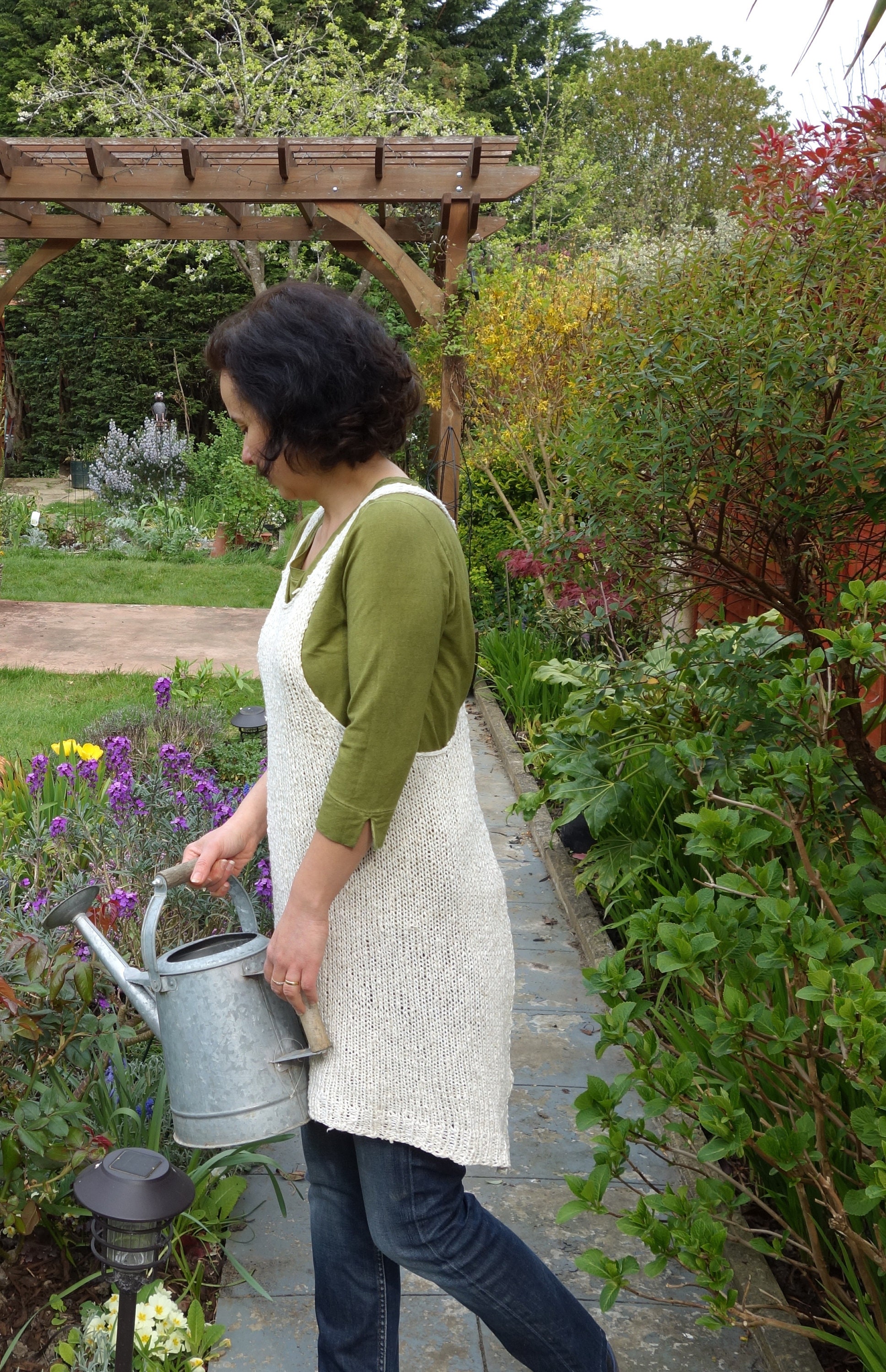 Knitting PATTERN: Japanese Pinafore Apron - Beginner Knitwear (PDF ...