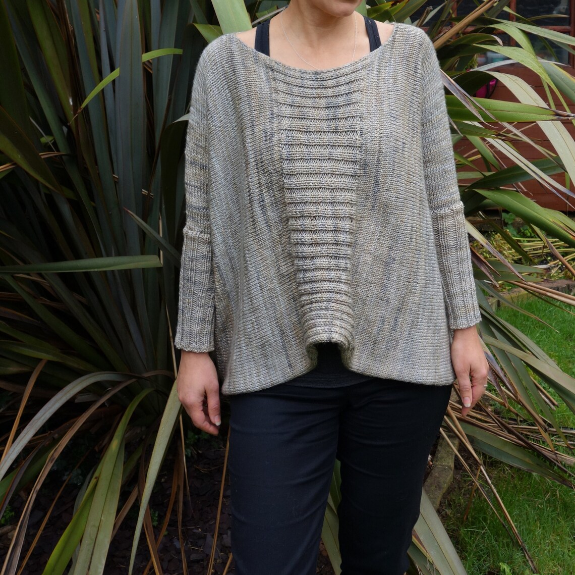 Knitting PATTERN Sandy Cove Sweater/handknit Loose Fit Top - Etsy