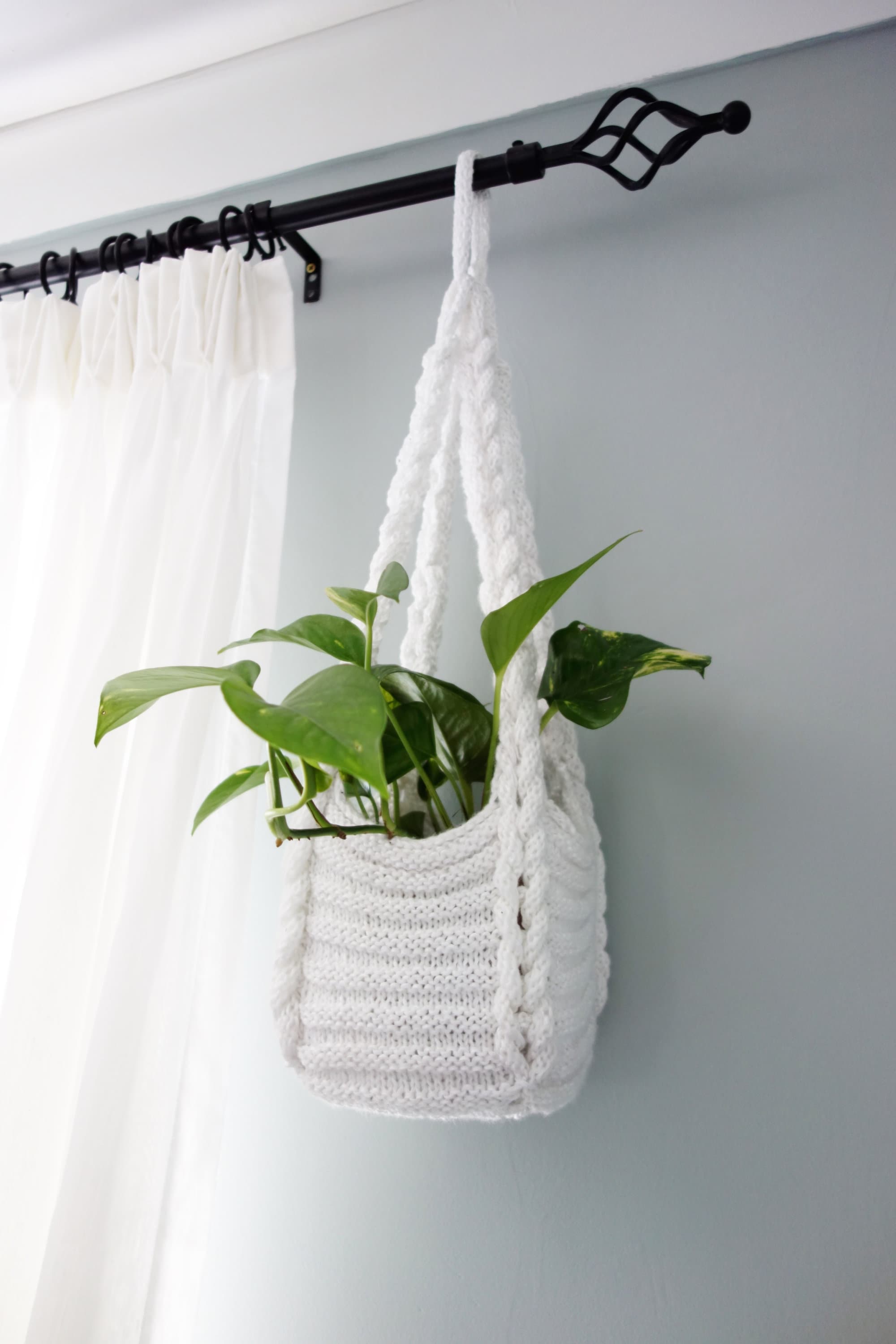 PDF Knitting PATTERN Braided Plant Pot Hanger/ Macrame Boho - Etsy UK