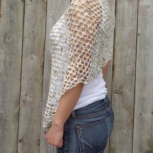 Crochet PATTERN- Mermaid Poncho, Laced Shoulders Cover-up, Asymmetrical ...
