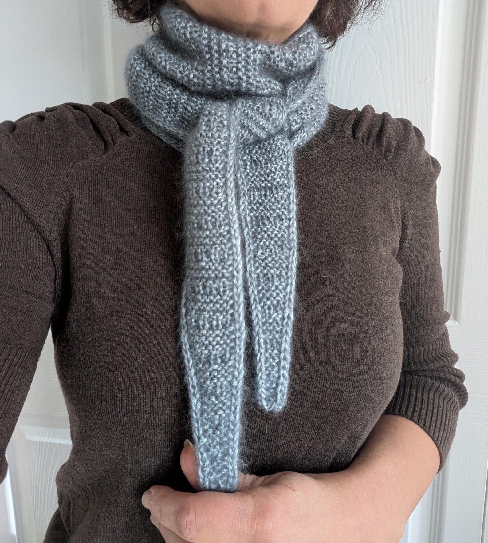 Knitting PATTERN - Knit Bit Mini Scarf and Shawl/sophie Inspired Style ...