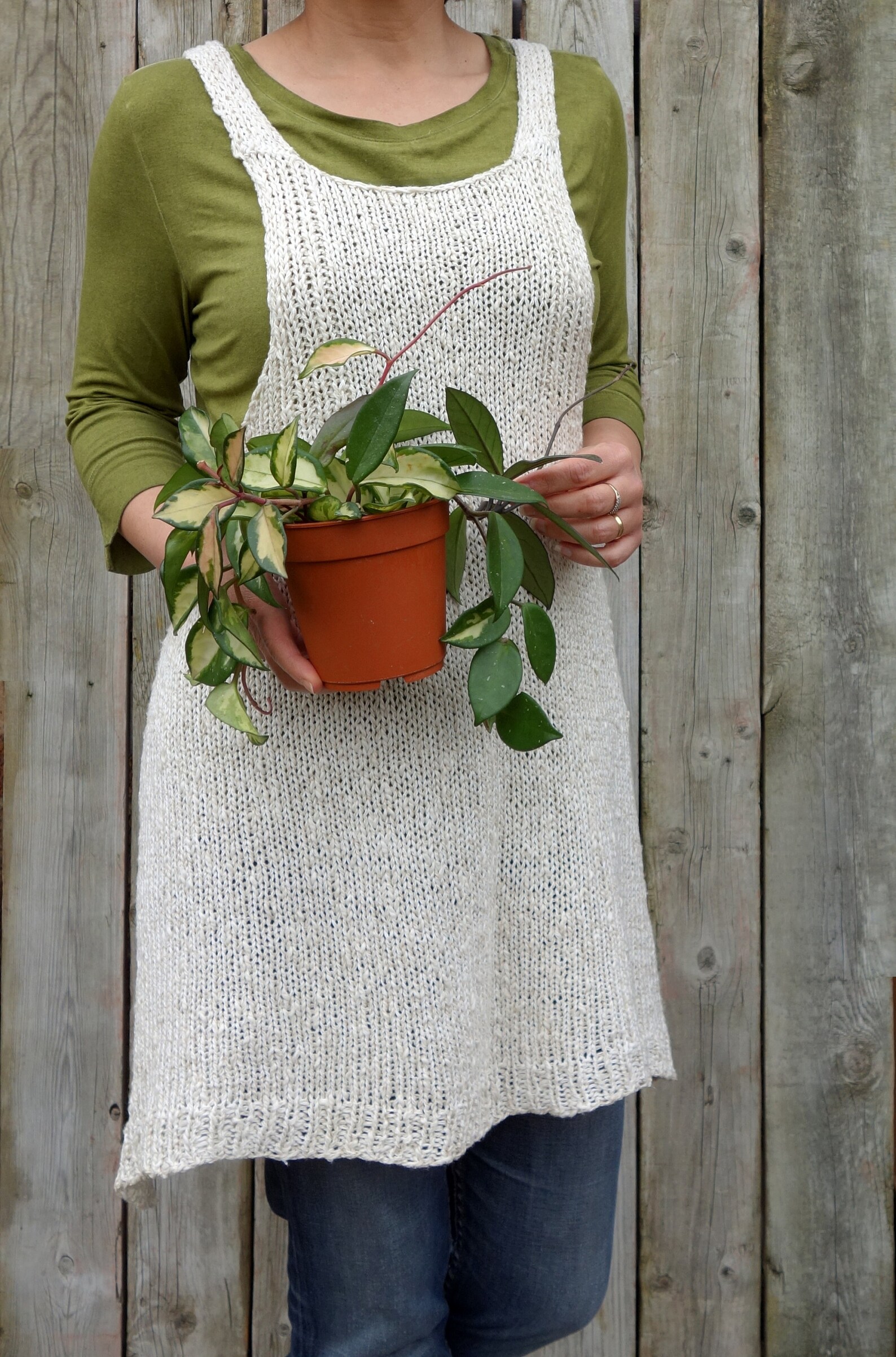 Knitting PATTERN: Japanese Pinafore Apron - Beginner Knitwear (PDF ...