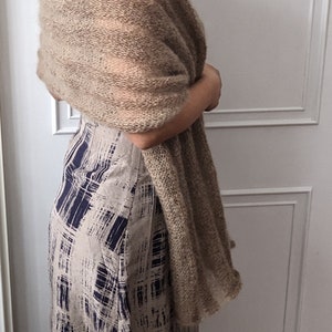 Knitting PATTERN - Dunes Shawl/ Shoulders Coverup/loose Knit Wrap ...