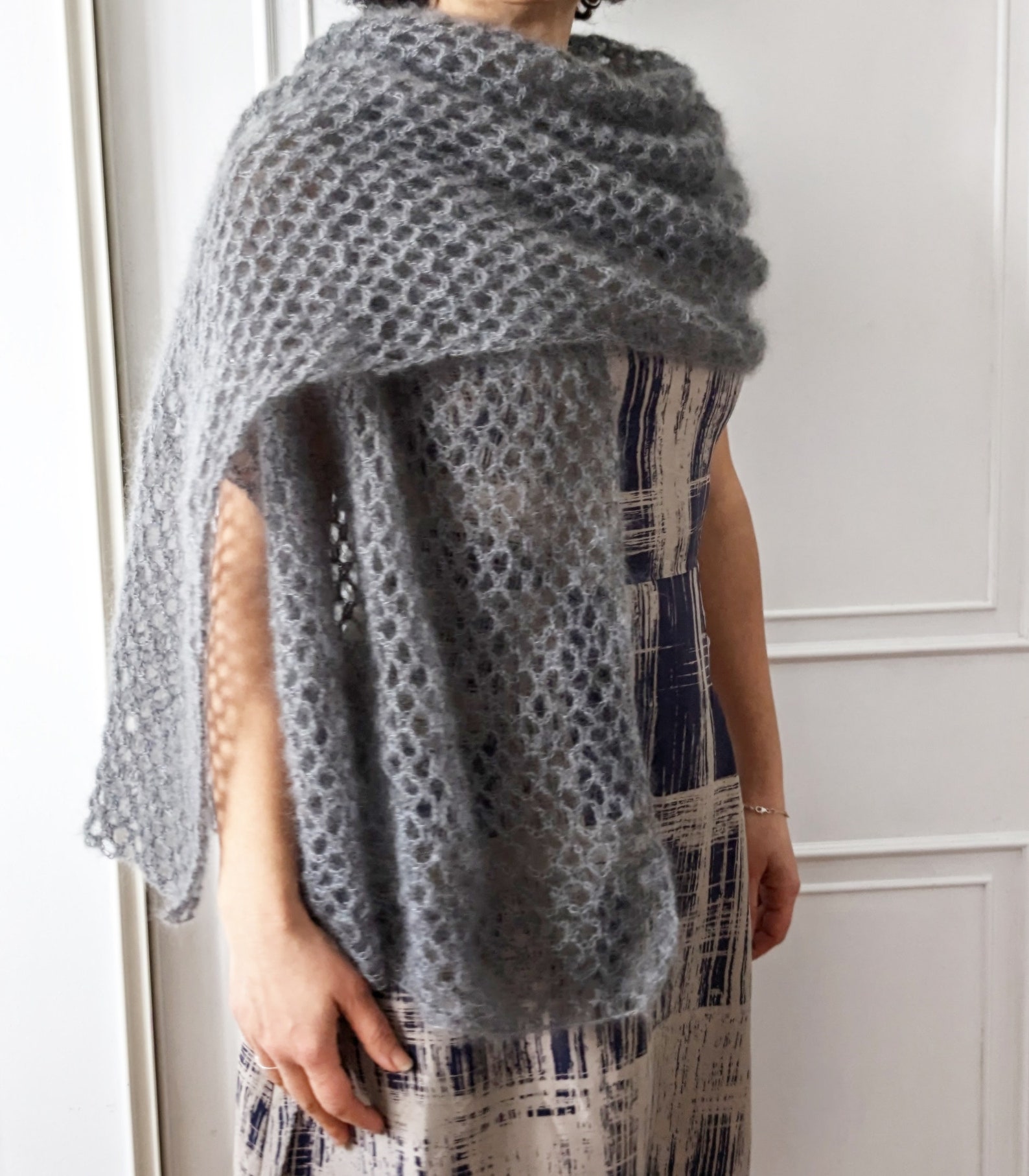 Crochet PATTERN - Mermaid Shawl and Scarf/ Mohair Mesh Coverup/bridal ...