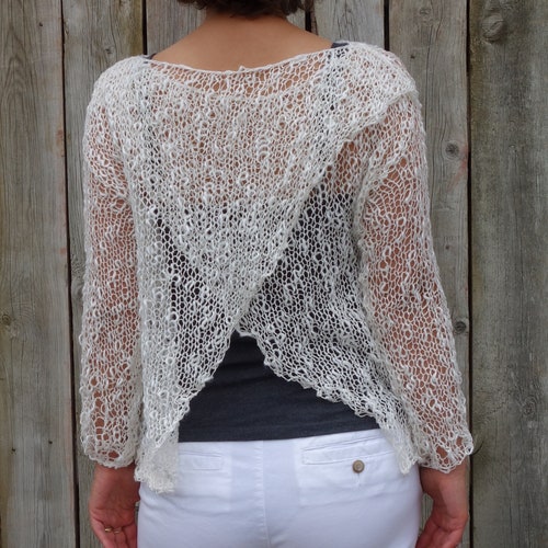 Knitting PATTERN Positano Top/loose Knit Boho Sweater/ Laced - Etsy Knitting PATTERN Positano Top/loose Knit Boho Sweater/ Laced - Etsy