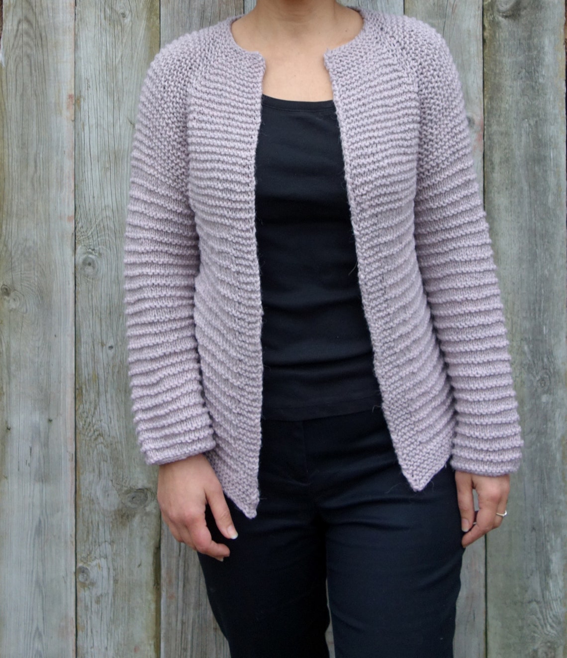 Knitting PATTERN Uni Cardigan/ Chunky Knit Shrug/ Ridge | Etsy UK