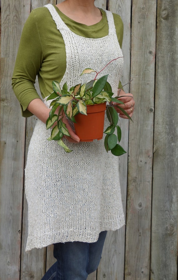 Knitting PATTERN Japanese Pinafore Apron/ Linen Minimalist - Etsy UK