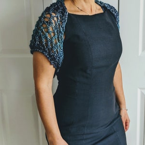 Knitting PATTERN: Leeds Lace Shrug - Chunky Bridal Bolero (PDF File ...