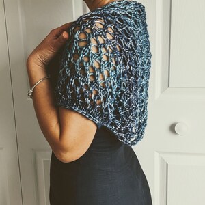 Knitting PATTERN: Leeds Lace Shrug - Chunky Bridal Bolero (PDF File ...
