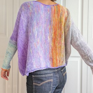 Knitting PATTERN - Volcano Sweater/ Multicoloured Hand Dyed Loose ...