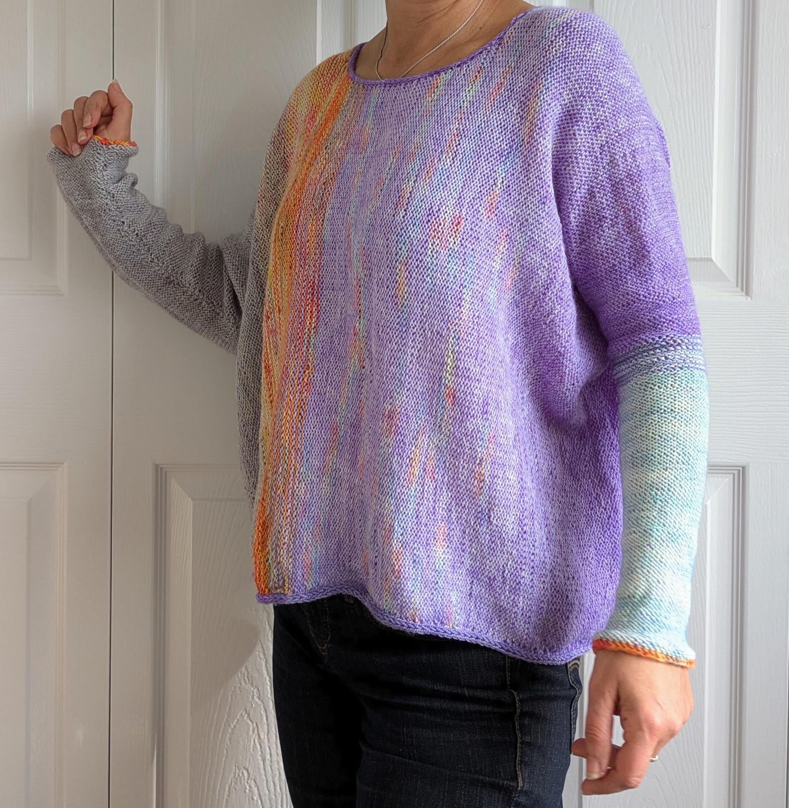 Knitting PATTERN - Volcano Sweater/ Multicoloured Hand Dyed Loose ...