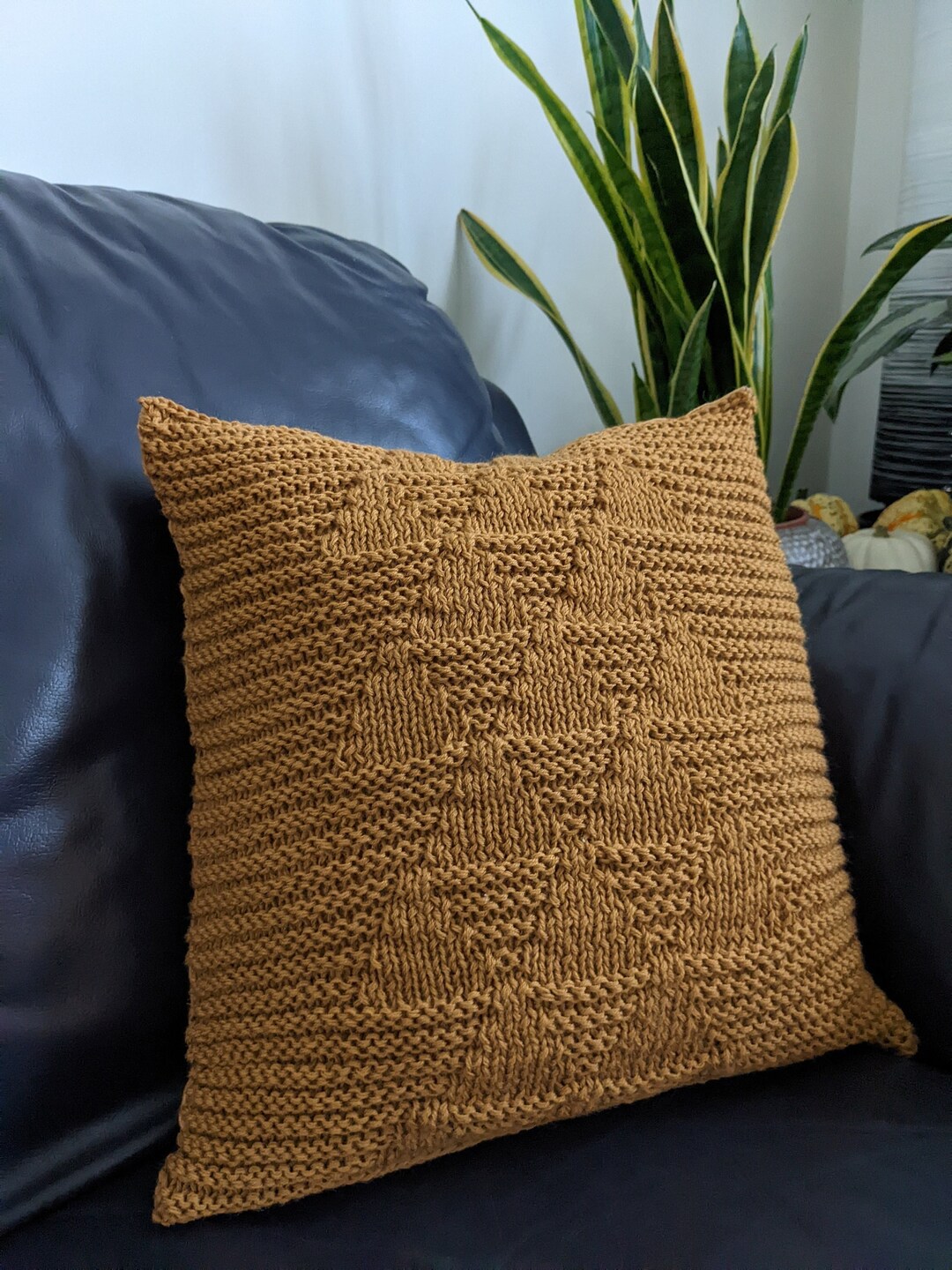 PDF Knitting PATTERN - Acorns Pillow Cover/diy Decorative Cushion ...