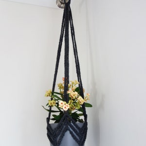 Knitted Plant Pot Hanger PATTERN: Chevron Boho Decor (PDF Pattern) - Etsy