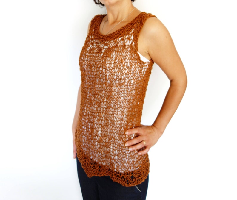 Knitting PATTERN- Praiano Top/loose Knit Beach Cover Up/ Laced Summer ...