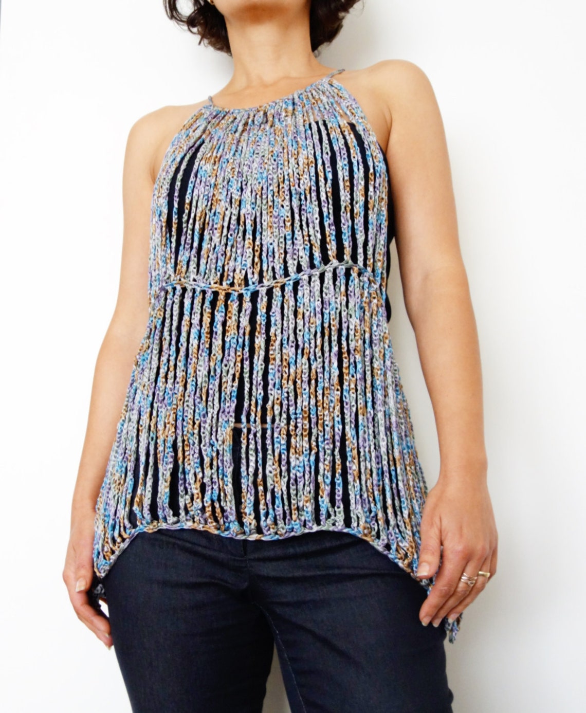 Crochet PATTERN Body Chain Tank Top Body Necklace Jewelery | Etsy