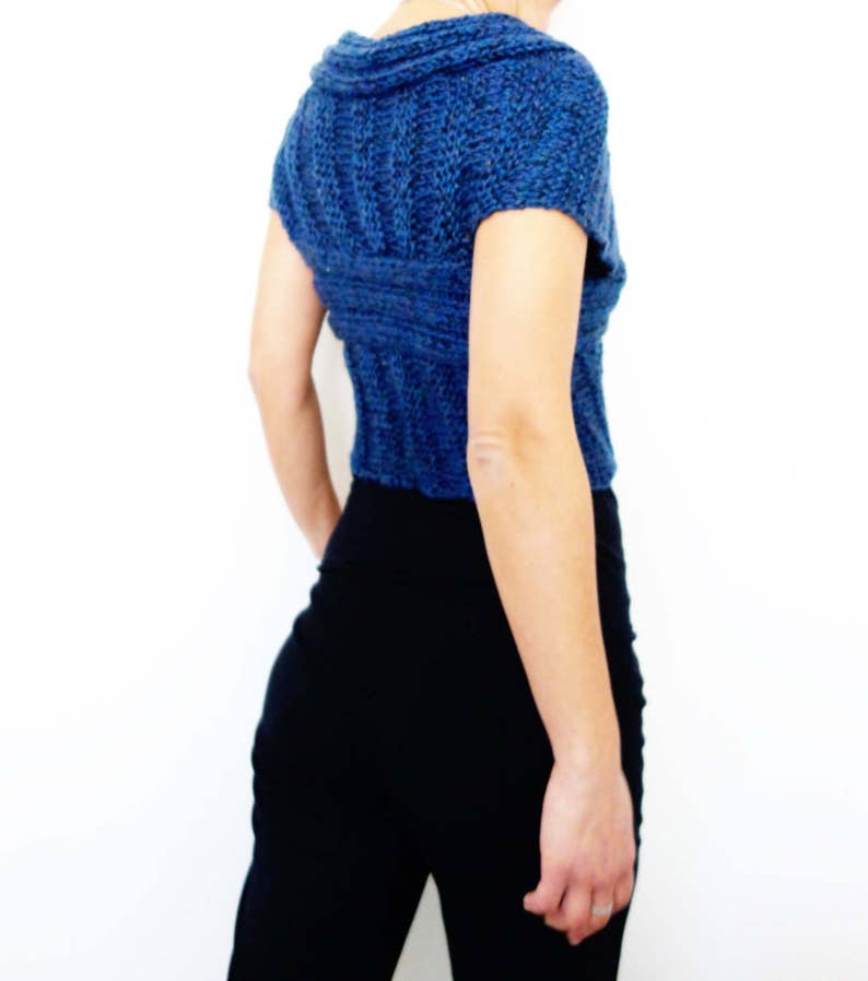 Knitting PATTERN Criss Cross Ribbed Top/Cross Vest/Ribbed | Etsy