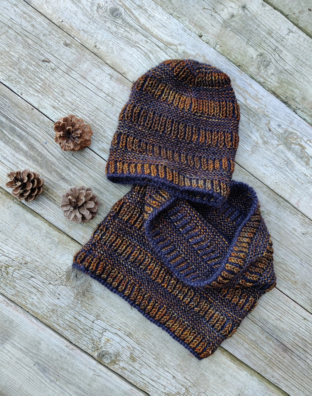 Knitting PATTERN - Callisia Hat&cowl Set, Light Knit Warmer Accessories ...