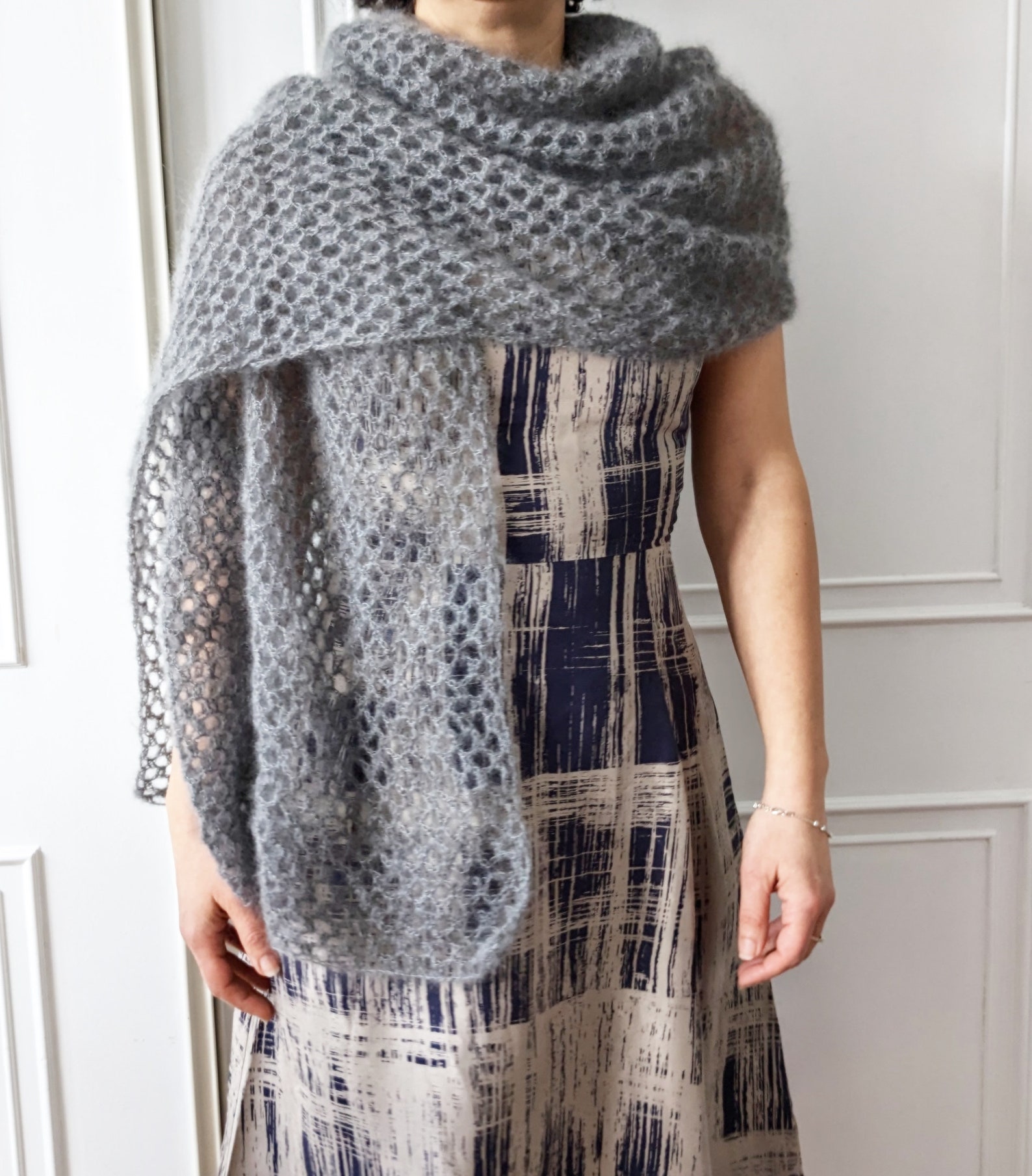 Crochet PATTERN - Mermaid Shawl and Scarf/ Mohair Mesh Coverup/bridal ...