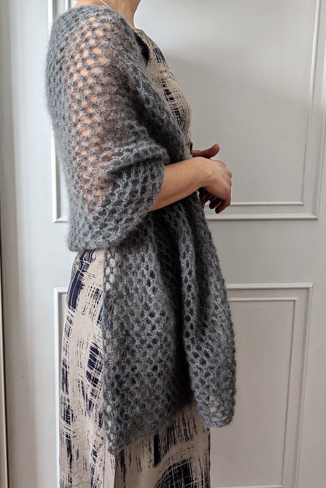 Crochet PATTERN - Mermaid Shawl and Scarf/ Mohair Mesh Coverup/bridal ...