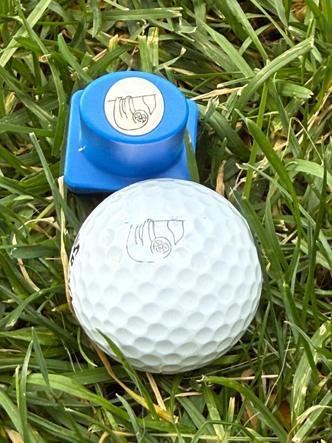 Sloth Golf Ball Stamp - Custom Animal Golf Ball Marker - Cute Animal ...