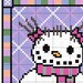 DIY Printable Little Winter Series Snowgirl Easy Needlepoint/cross ...