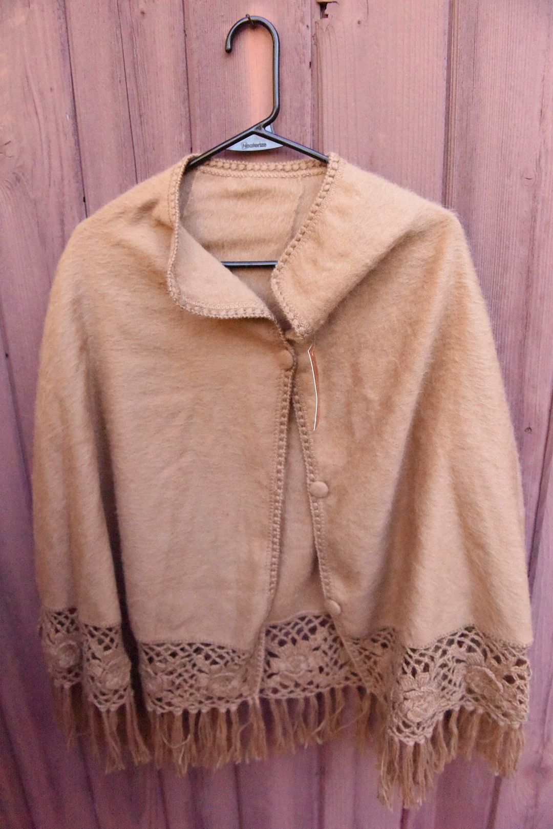 Vintage Alpaca Hippie Cape Shawl One Size NWT - Etsy